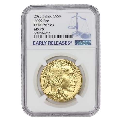 2023 1oz American Gold Buffalo MS-70 Early Releases Blue Label $50 MS70 NGC