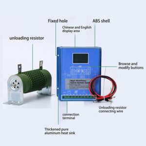 SZYARA 8000W Wind Solar Hybrid Controller,220V 12V 24V 48V MPPT Boost Charge Controller with Dump Load for 12V 24V 48V for Batteries,220v