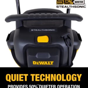 DEWALT 16 Gallon STEALTHSONIC Poly Wet/Dry Vacuum, DXV16P-QTA Noise Reduction Heavy Duty Shop Vacuum for Jobsite/Workshop, Reduce Motor Noise, Yellow