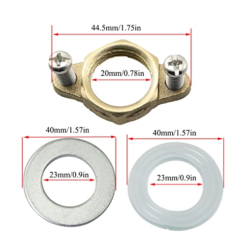 PZRT M5 Faucet Fixing Tool Set Stainless Steel Kitchen Faucet Antiloosing Mounting Nut Kit Kitchen Wash Basin Tool Set Fastening Circlip Washer Accessory