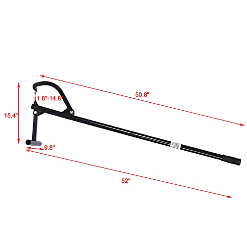 ANZKA Log Lifter, Metal TimberJack Triple Thick Heavy-Duty Log Jack, Log Roller Tool