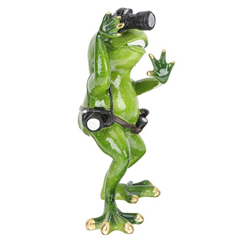 Yardwe 3pcs Statue Yard Pose Gnomes Frogs Desktop Collectible Fairy Bonsai Paparazzi Garden Mascot Table Micro for Spring Home Frog Sculpture Decorative Cowboy Personalized Shelves Shape