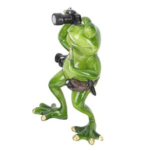 Yardwe 3pcs Statue Yard Pose Gnomes Frogs Desktop Collectible Fairy Bonsai Paparazzi Garden Mascot Table Micro for Spring Home Frog Sculpture Decorative Cowboy Personalized Shelves Shape