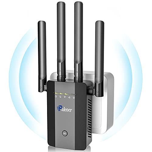 2023 WiFi Extender Signal Booster Long Range up to 9995sq.ft and 52+ Devices, Internet Booster for Home, Wireless Internet Repeater and Signal Amplifier, 5 Modes,1-Tap Setup, WAN/LAN Port