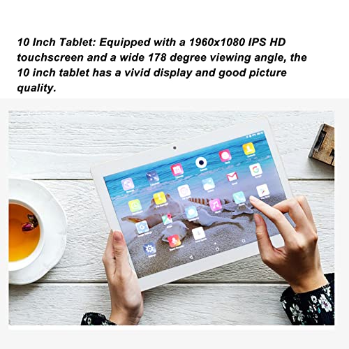 Zyyini 10in Tablet PC, 2GB 32GB RAM HD Tablet, 1960x1080IPS HD Large Screen, 3G Tablet for 11, Family (US Plug)