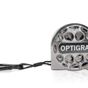 OPTIGRAM Retractable Stainless Steel Tape Measure, 1-Inch Ruler Blade, 16-Foot/5 Metric Both Side Dual Measuring Tape, Self-Lock, Impact Resistance, Hollow Design for Easy Clean(Metallic Silver)