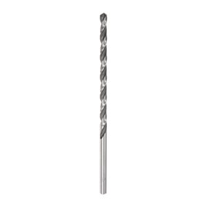 harfington 6542 high-speed steel twist drill bit, 6.2mm drill bit 160mm length extended straight shank black oxide ground drill bit for steel aluminum alloy