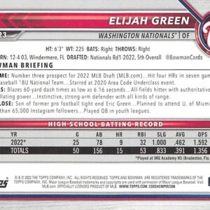 2022 Bowman Draft #BD-23 Elijah Green