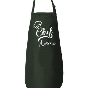 Personalized Chef Apron, Customized Apron, Apron for Daddy, Apron for Mommy, Chef Dad Apron, Chef Mom Apron, Custom Name Apron with Pockets***OPTIONAL EMBRIODERY AVAILABLE***