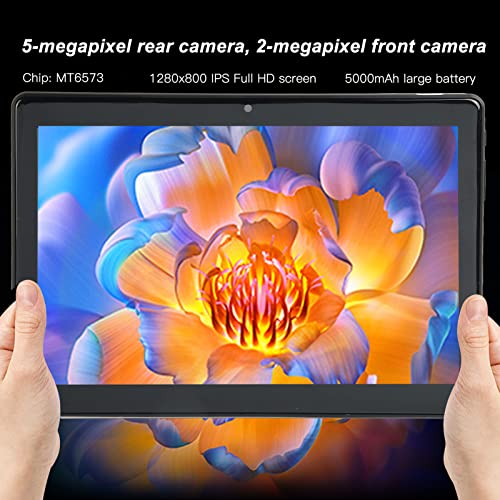 Tablet PC for Android9.0, 10.1in 1280x800, 4G LTE Network Call, with Dual SIM Card Slot, RAM 4GB ROM 64GB, 128GB Expand, Octa Core Processor, Dual Cameras