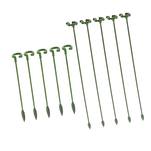 Succulants 20pcs Border Ring Trellis Lily Support Plant Tools Stem Amaryllis Fiberglass Fruits Hydrangea Orchid/Single Holders Stand Outdoor Rack Stake Rose Bonsai Flowers Vine