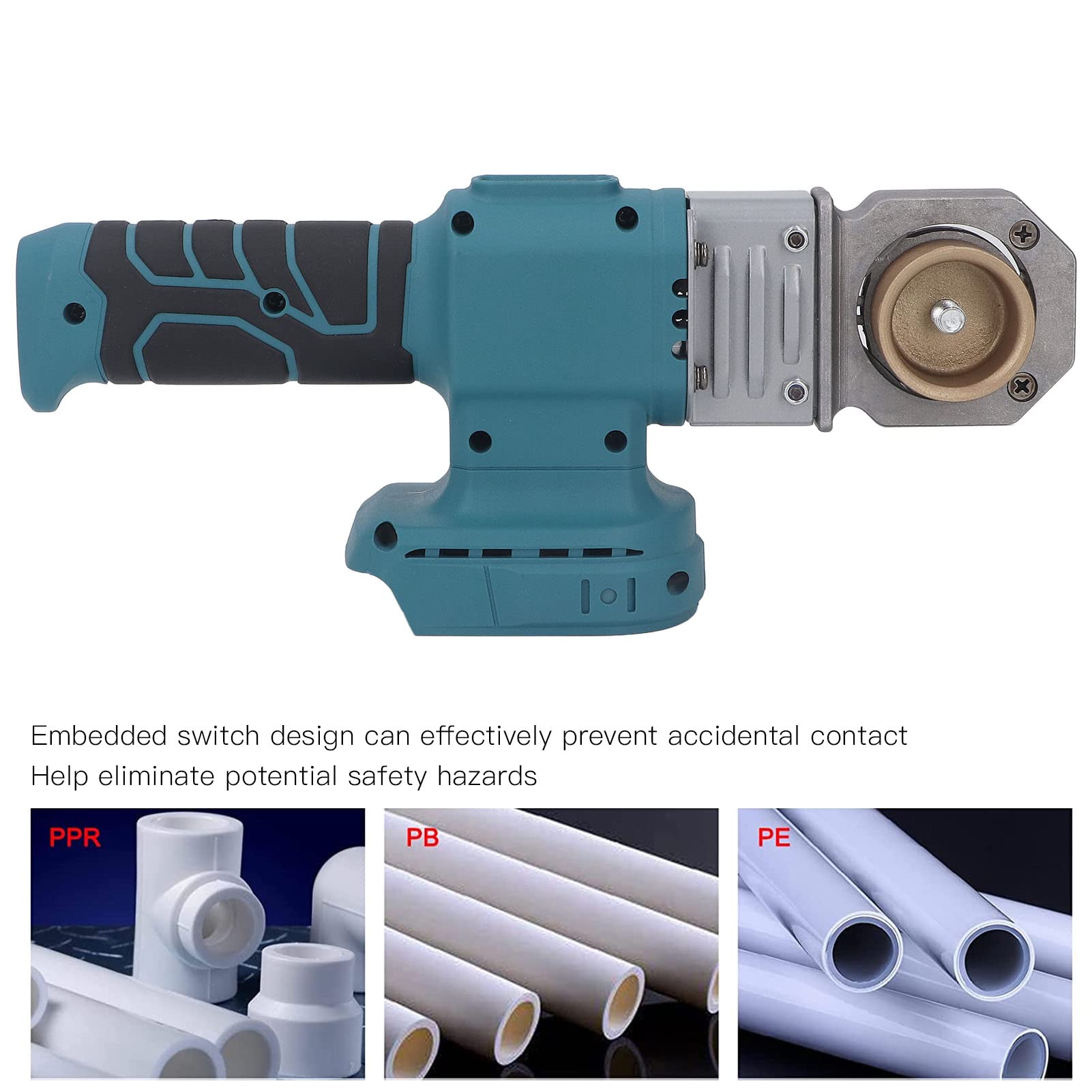 Cryfokt Water Pipe Welder, 350W Plastic Pipe Welding Tool with 20mm, 25mm, 32mm Heads, Electric Heating Hot Melt Tools Adjustment Temperature Pipeline Construction Equipment