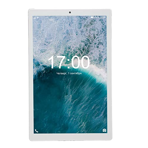 Rendon Tablet 10 HD 100-240V 3 and 64G Storage Silver 10 IPS Screen with 3G WiFi Network for Your Daily Commute (US Plug)