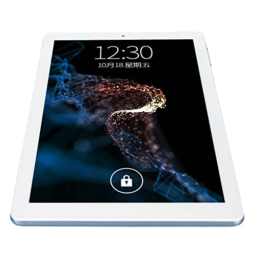 Rendon Tablet PC, Tablet 10.1 Inch 8800mAh 2.4G 5G Dual Band Blue Compatible with 11.0 (US Plug)