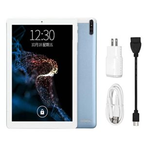 Rendon Tablet PC, Tablet 10.1 Inch 8800mAh 2.4G 5G Dual Band Blue Compatible with 11.0 (US Plug)