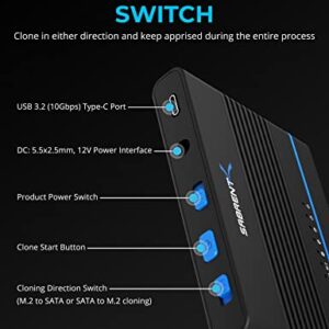 SABRENT USB 3.2 Type C M.2 PCIe NVMe + 2.5/3.5 Inch SSD & HDD Converter [DS-UCMH]