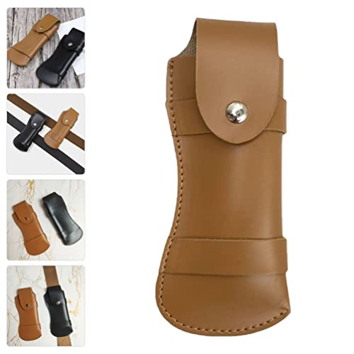 Zerodeko Set Chef Covers Pruner Sheath Kitchen Sheath Reusable Sleeve Holster Convenient Cutter Guard Outdoor Camping Accessories Covers for Home Holder Pu Tactics Waistcoat