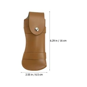 Zerodeko Set Chef Covers Pruner Sheath Kitchen Sheath Reusable Sleeve Holster Convenient Cutter Guard Outdoor Camping Accessories Covers for Home Holder Pu Tactics Waistcoat