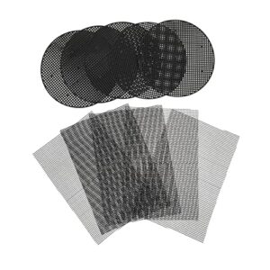 hanabass 10pcs bottom mat screens cushion pads drainage hole anti pad cushions breathable loss gaskets flowerpot shop gasket diy square mesh bonsai flower garden pot plant screen net mats