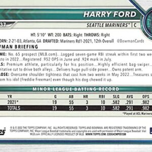 2022 Bowman Draft #BD-137 Harry Ford