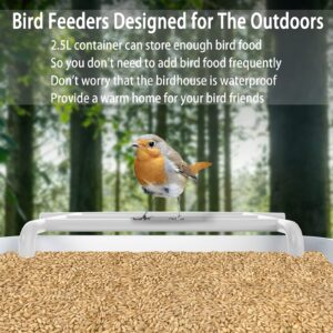 Bird Feeder with Camera,Bird Feeder with Camera Wireless Outdoor,Smart Bird Feeder with Camera,Video Bird Feeder Camera with Solar Camera Bird Feeders for Outside Camera Bird Feeder