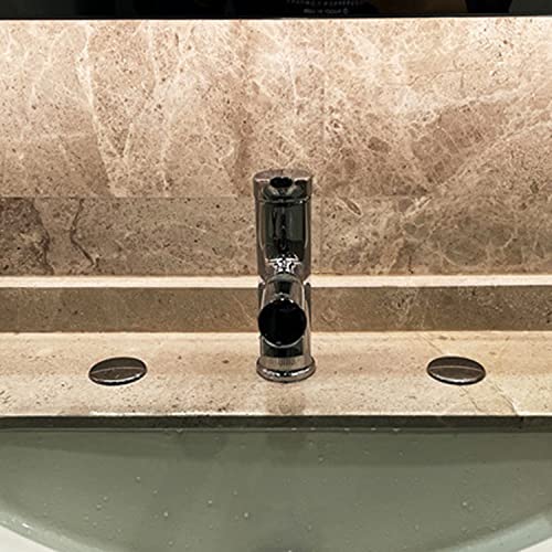 Wilybeol Kitchen Sink Hole Cover Brass, 2" Faucet Cover for 0.5"-1.5" Sink Holes, Tap Hole Plug for Leakage Prevention, Rust-Resistant Kitchen Sink Plug, Basin Stopper Cover, Chrome