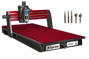 vmtw exclusive next wave shark hd520 cnc router + $699 worth vectric pro v carve design software +whiteside 705 cnc router bit set + a free 2 hp spindle set worth $699 till 3-31-24