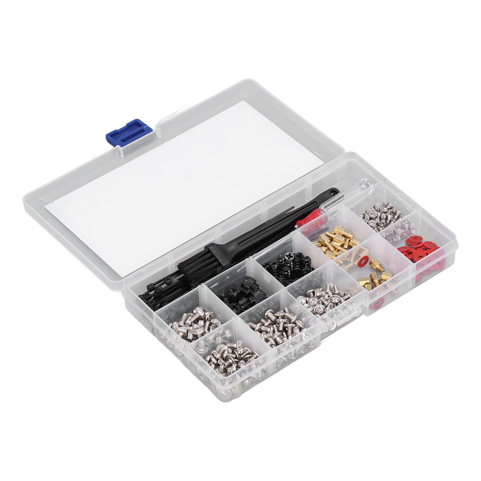 366 Pcs Computer Screw Set Computer Screw Parts Motherboard Standoffs Screw Kit with Screwdriver Brush