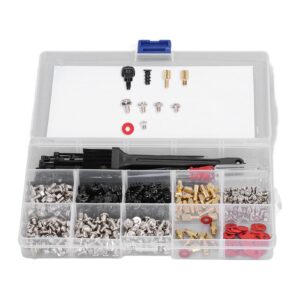 366 Pcs Computer Screw Set Computer Screw Parts Motherboard Standoffs Screw Kit with Screwdriver Brush