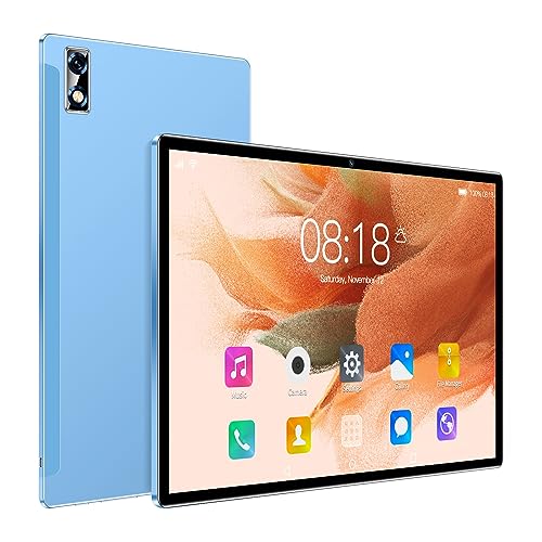 Yoidesu 10.1in Tablet for Android 10, 8GB RAM 256GB ROM 128G Expandable Octa Core CPU Gaming Tablet, Dual SIM 1080x1920 IPS Screen 5G WiFi 4G Net HD Phone Call Tablet, BT GPS 20MP 8800mah