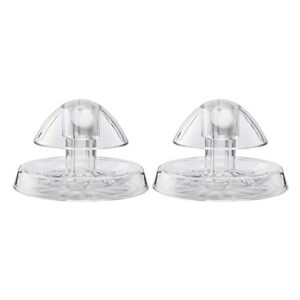 kvsert 2 pcs snail trap for fish tank aquarium plastic clear snail trap planarian leech catcher 6cm