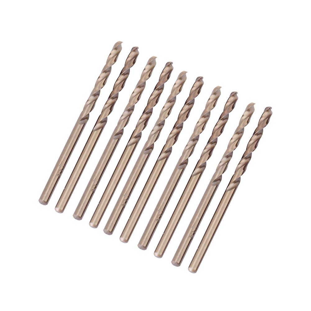 M35 Cobalt Drill Bit, M35 Cobalt Drill Bit Set 1.0-5.0MM for Drilling on Stainless Steel Metal Cast Iron More, Drill Bits (3mm)