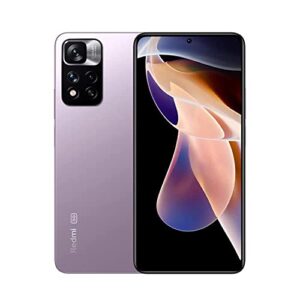 xiaomi redmi note 11 pro+ plus 5g + 4g 128gb + 8gb unlocked 6.67" 108mp night mode (not verizon sprint boost cricket metro at&t) + (w/fast car 51w charger bundle) (purple)