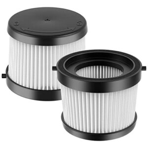 dcv501hb filter for dewalt 20v vacuum cordless handheld vacuum, part dcv5011h, 2 packs