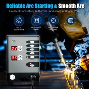 110V 100W Automatic Pulse Argon CNC Spot Welder Jewelry Welder, Arc Welder Kit Welding Machine for DIY Jewelry Repair Gold and Hardware Workpiece Welding 50-600A