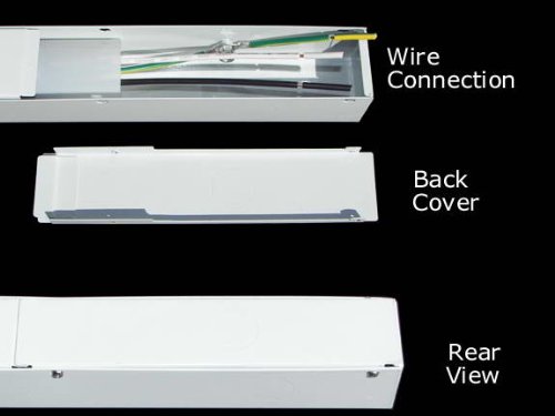 24” Hardwired Power Strip, 6 Vertical Outlets (NOT Tamper Resistant), NO Ears (Without mounting tabs), 15A (NOT a 20 Amp Unit), with USB, White