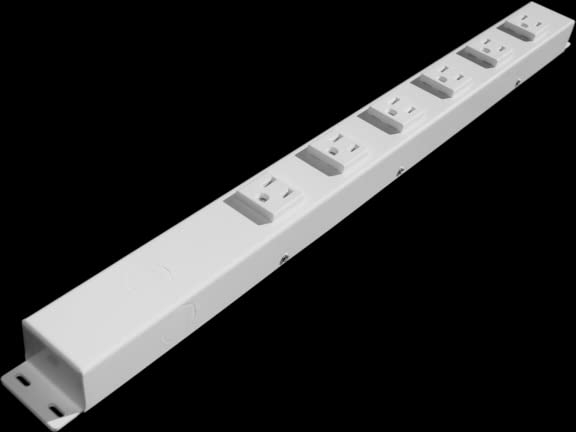 20” 6-Outlet Hardwired Power Strip