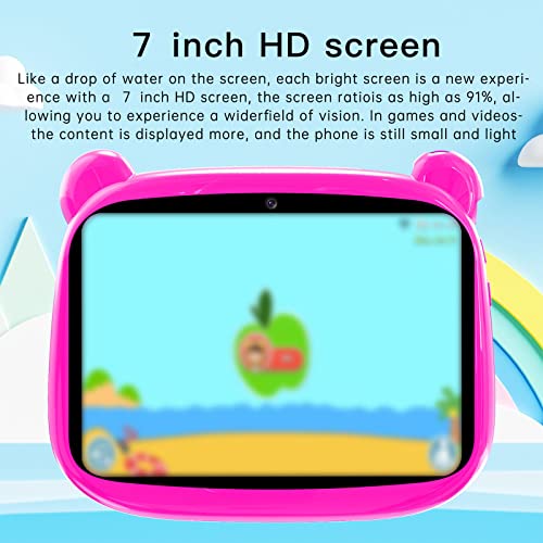 Tablet Laptop, Android 5.1 Tablet 7 Inch, 2GB RAM 16GB Storage, 0.3MP+2MP Dual Camera,1280x800 IPS HD Display Screen, Wi-Fi Bluetooth 3000mAh, Holiday Gift for Family (Pink)