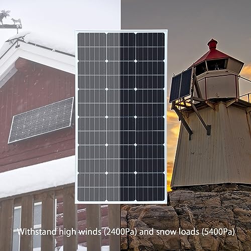 XINPUGUANG 100W Solar Panel 12V Monocrystalline PV module Power Charger for RV ,Boat,Cabin,Trailers