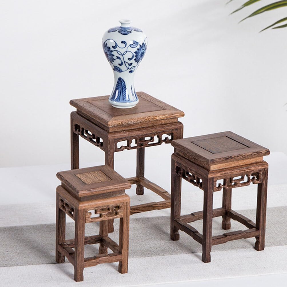 Cabilock Tall Plant Stand Pot Holder Flower Shelf Rack Display Table Wood Plant Riser Stands Stool Bonsai Holder