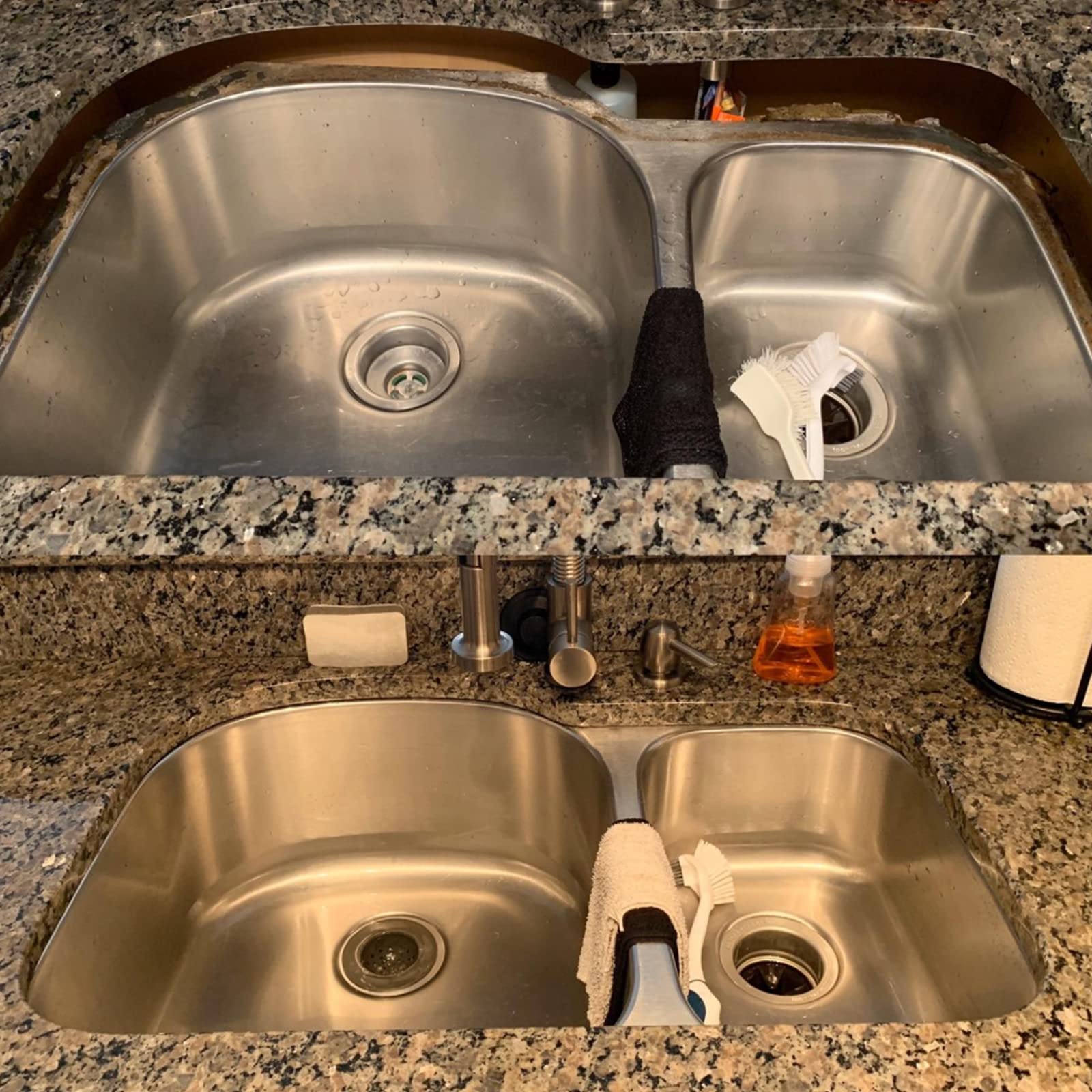 Undermount Sink Support Kit Sink Bracket Supports Sink Repair Kit for Quick and Easy Installation for Fallen Sink Support