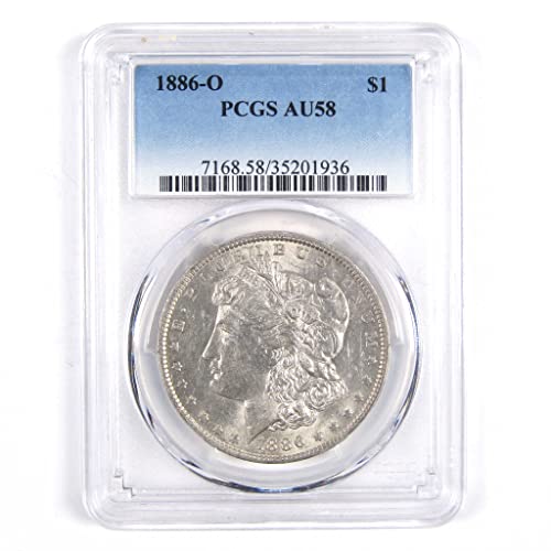 1886 O Morgan Dollar AU 58 PCGS 90% Silver US Coin SKU:I2876