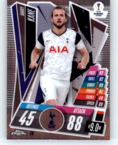 2020-21 topps chrome match attax uefa ucl league #36 harry kane tottenham hotspur soccer trading card