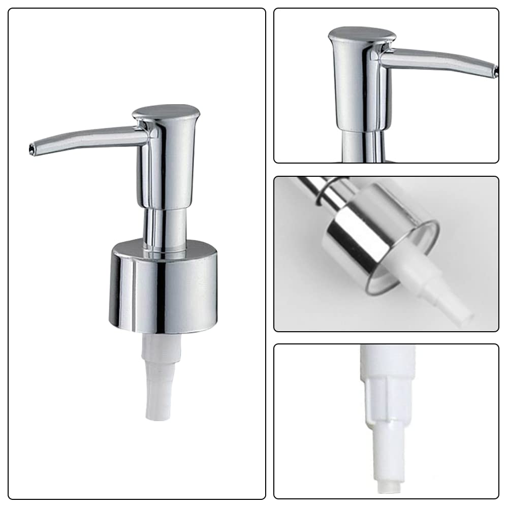 4 Pcs Soap Dispenser Pump Replacement, Standard 28/400 (26 mm - 28mm),Hand Liquid Soap and Lotion Dispenser Pumps Replacement