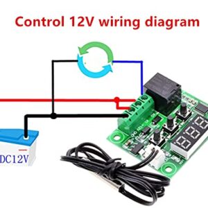 VELORE XH-W1209 Digital Display Temperature Controller Precision Temperature Controller Temperature Control Switch Mini temperatur