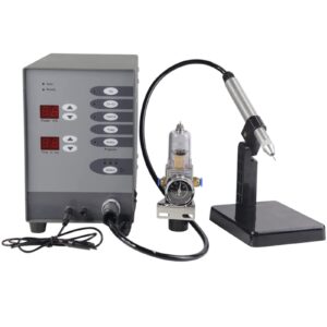 permanent jewelry welder kit, automatic spot welder pulse argon arc welding machine jewelry welder, for jewelry restoration, 50-600a, with welding loop clamp, pressure gauge, tweezers