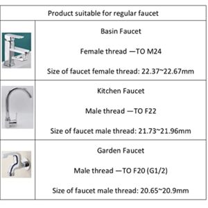 1440° Universal Faucet Extension Rotating Arm Aerator/Multifunctional Swivel Robotic Arm Adapter for Bathroom Kitchen