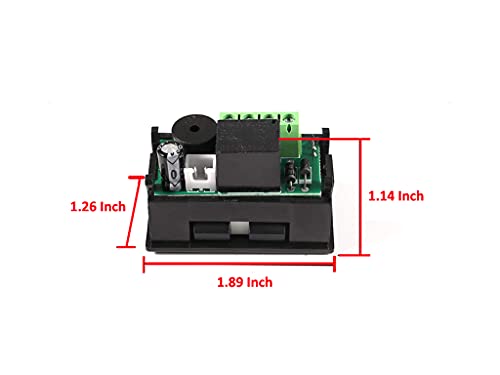 Digital Display Microcomputer Thermostat Temperature Controller Switch Temperature Sensor Microcomputer Thermostat for Air Conditioning System DC 24V