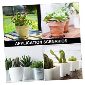 SECFOU 6pcs Pallets Pot Brick Window Practical Sill Duty Large Plants Saucers Stand Succulent Tools Design Tray Plates Red Square Bonsai Hevay -Shaped Drip Potted Base