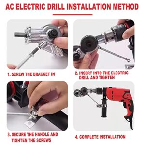 Electric Drill Shears Attachment Cutter Nibbler, Sheet Metal Cutter Drill Attachment, Alternative to Hand Tin Scissors, with Carrying Case, Power Drill Shearing Plate Cutting Adapter Tools